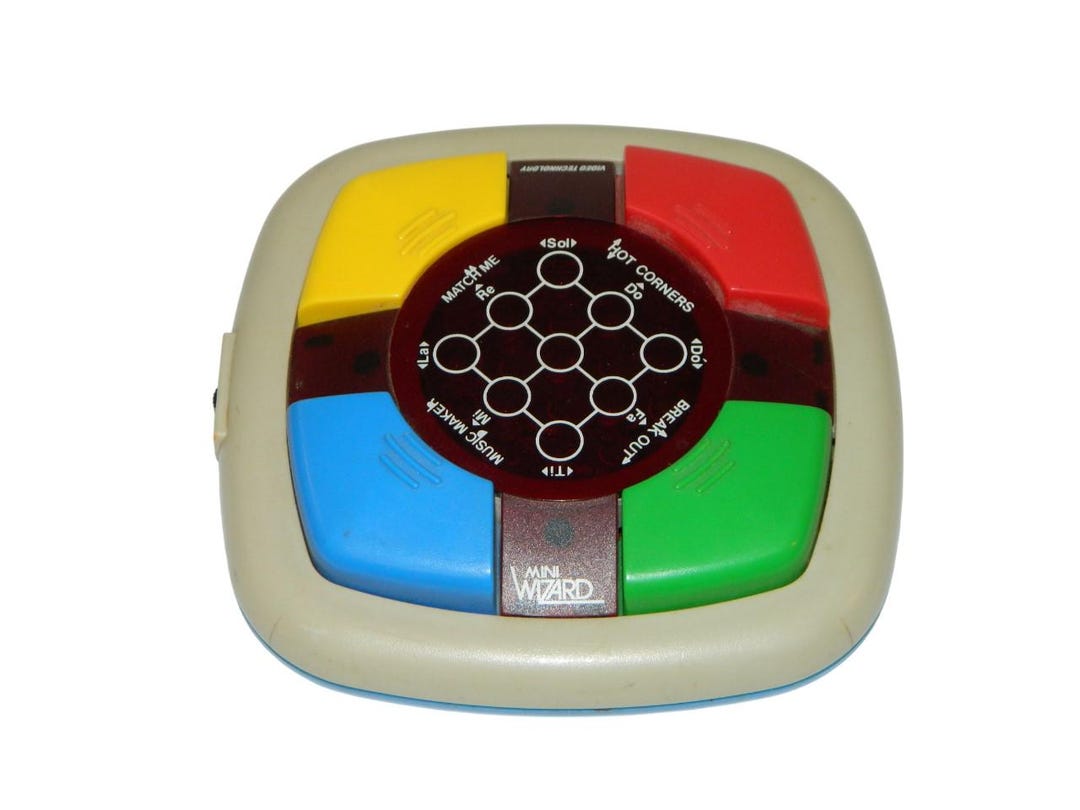Vtech 1987 Vintage Mini Wizard Simon Electronic Memory Game 5” (L) X 5 ...