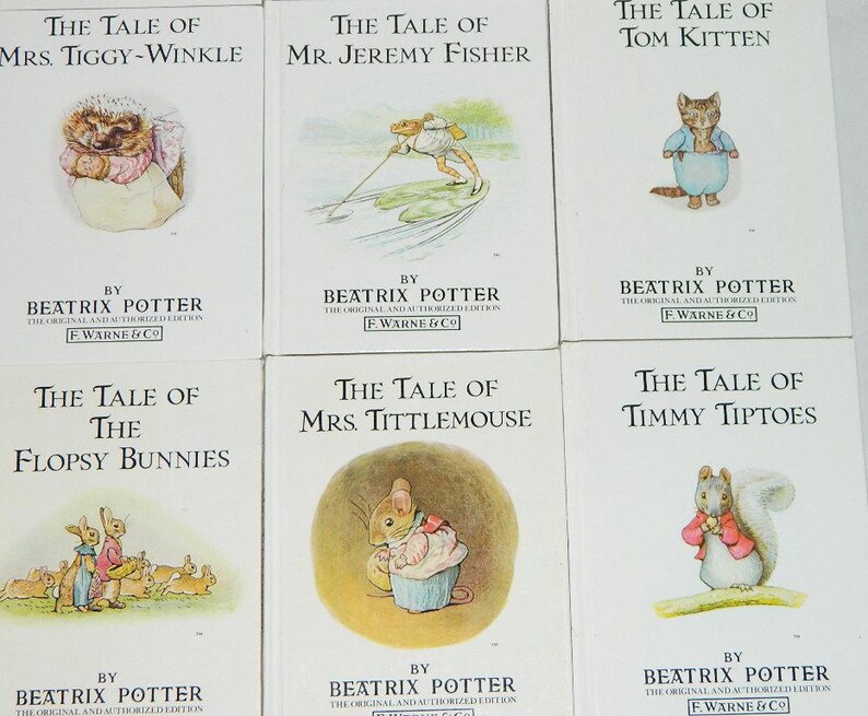 Vintage 1986 Peter Rabbit and Friends Beatrix Potter Mini Books Issue 1 ...