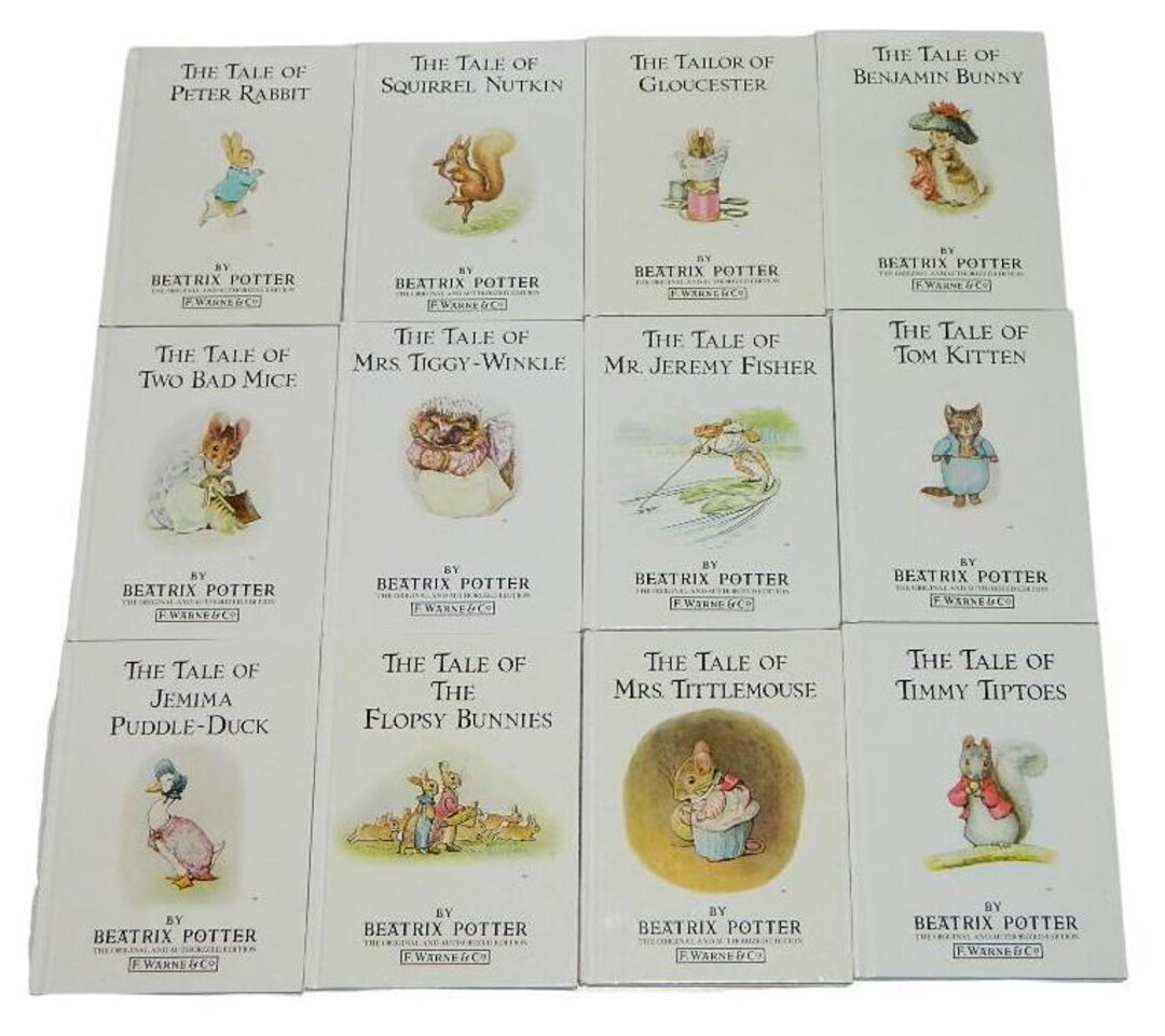Vintage 1986 Peter Rabbit and Friends Beatrix Potter Mini Books Issue 1 ...