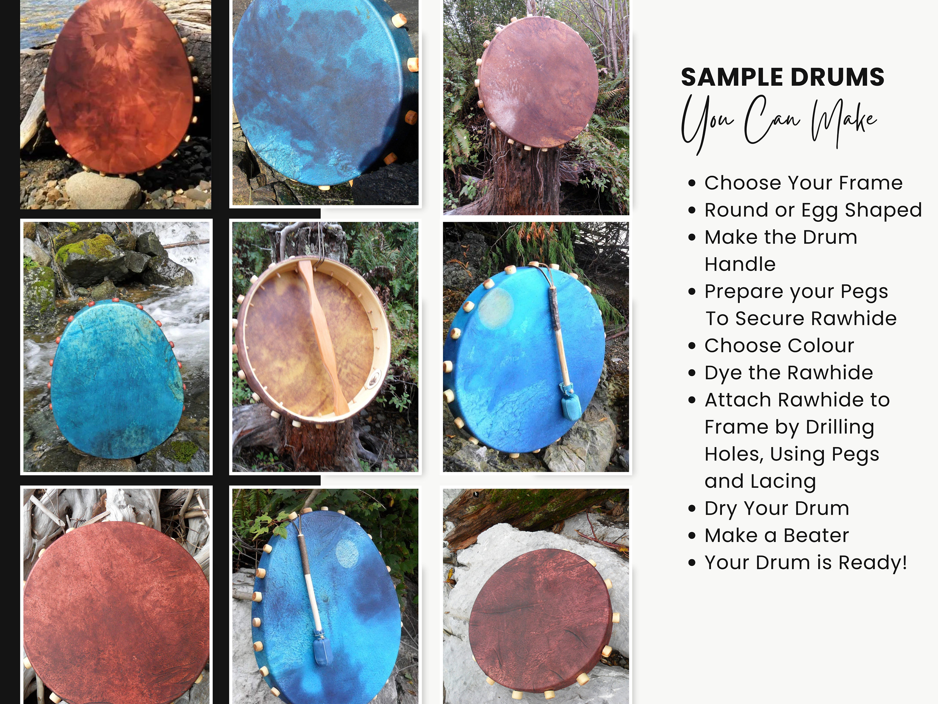 How to Build a Drum Course, Healing Drum, Shaman Drum, Shamanic Drum ...