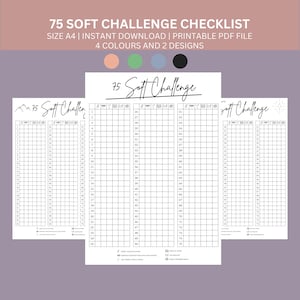 75 Soft Minimalist Checklist | Instant Download | Digital Pdf ...