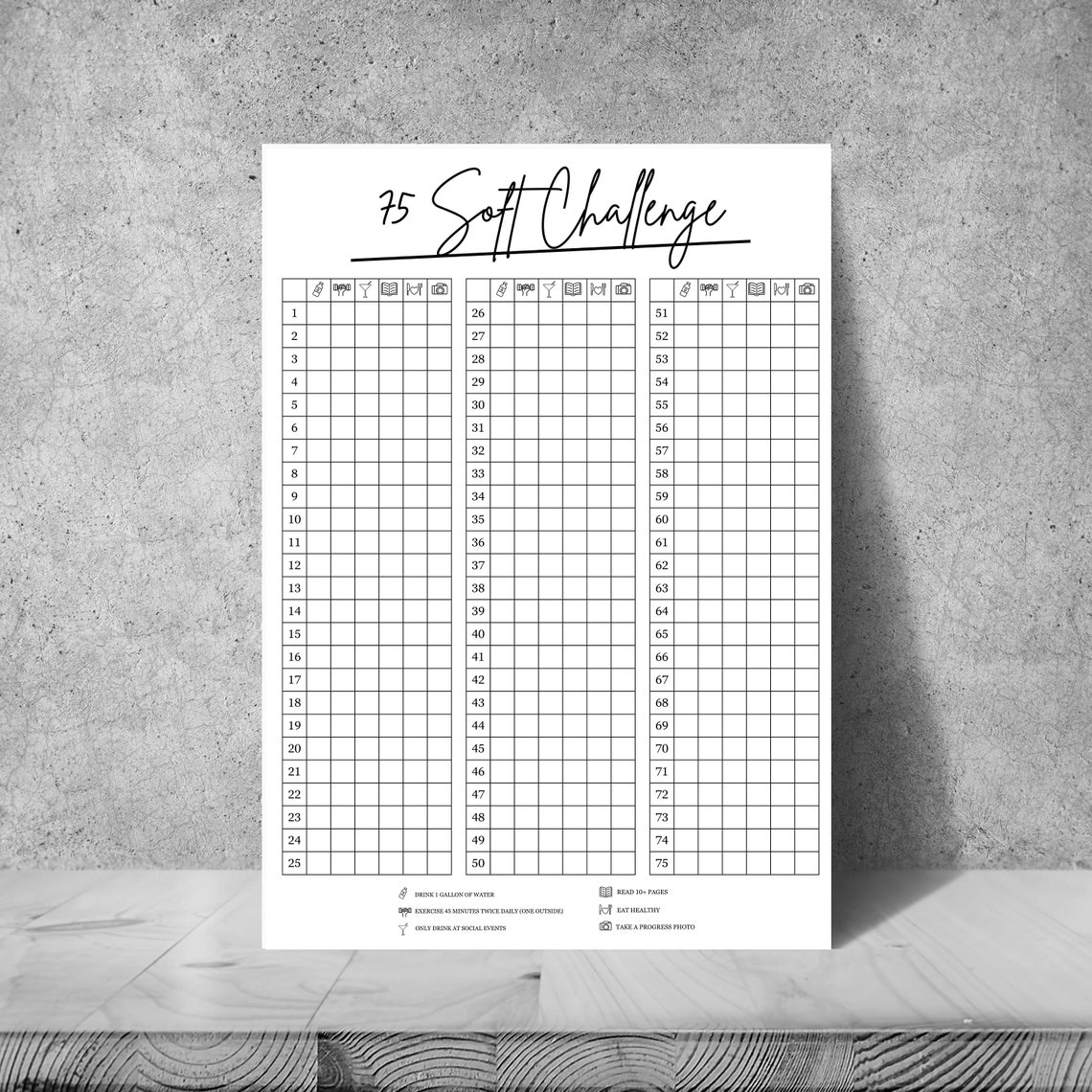 75 Soft Minimalist Checklist Instant Download Digital Pdf Printable ...