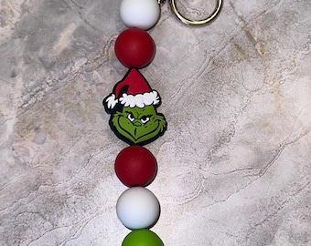 Grinch Keychain//round, Acrylic Keychains// 2 Inches//christmas ...