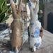 Large Easter Bunny Decor With Basket Planter, Rabbit Statues for Garden ...