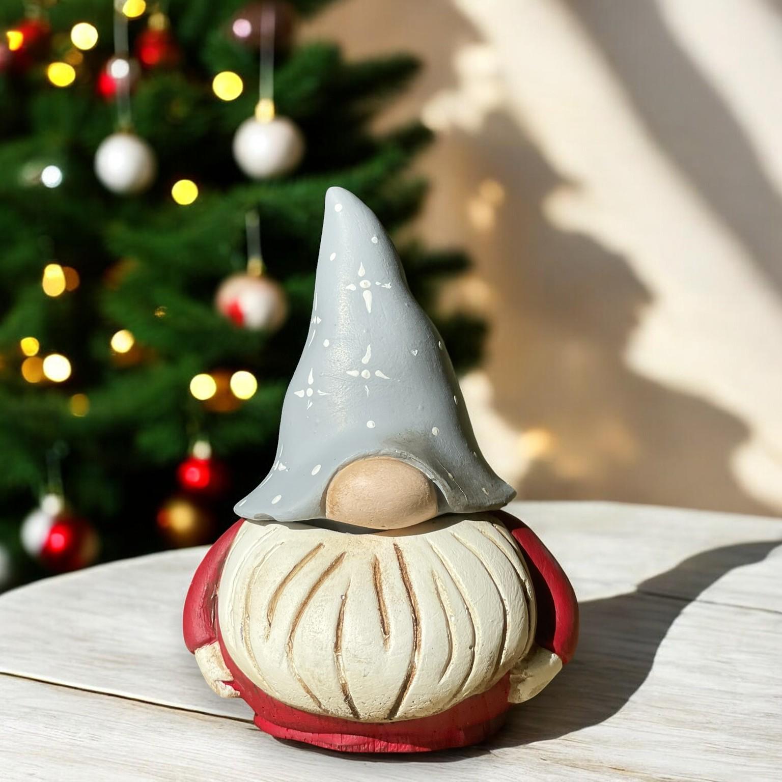 Cute Ceramic Gonk Box With Lid, Gnome Ornament and Jewelry Organizer ...