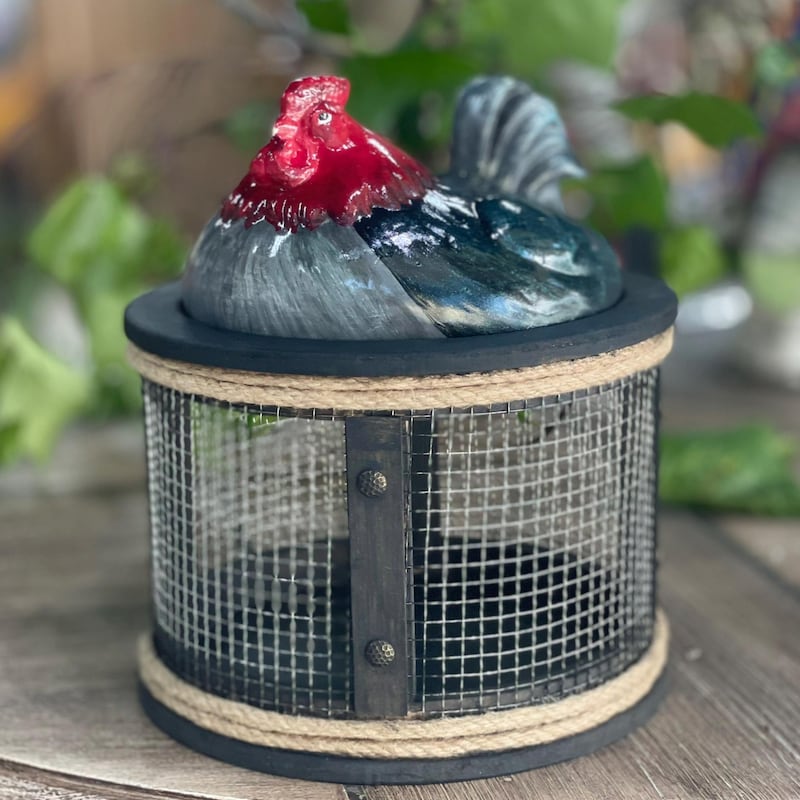 Ceramic Chicken Hen Egg Holder - Etsy UK