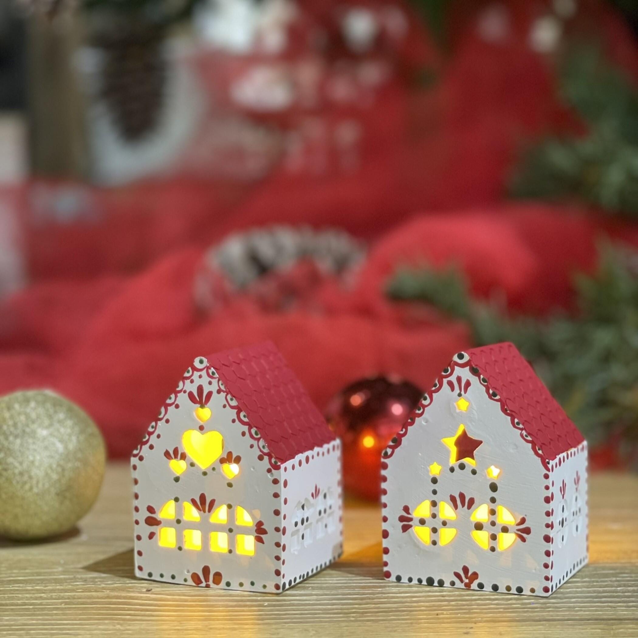 Mini Christmas Gifts -gingerbread House, Reindeer Tea Light, Snowman ...