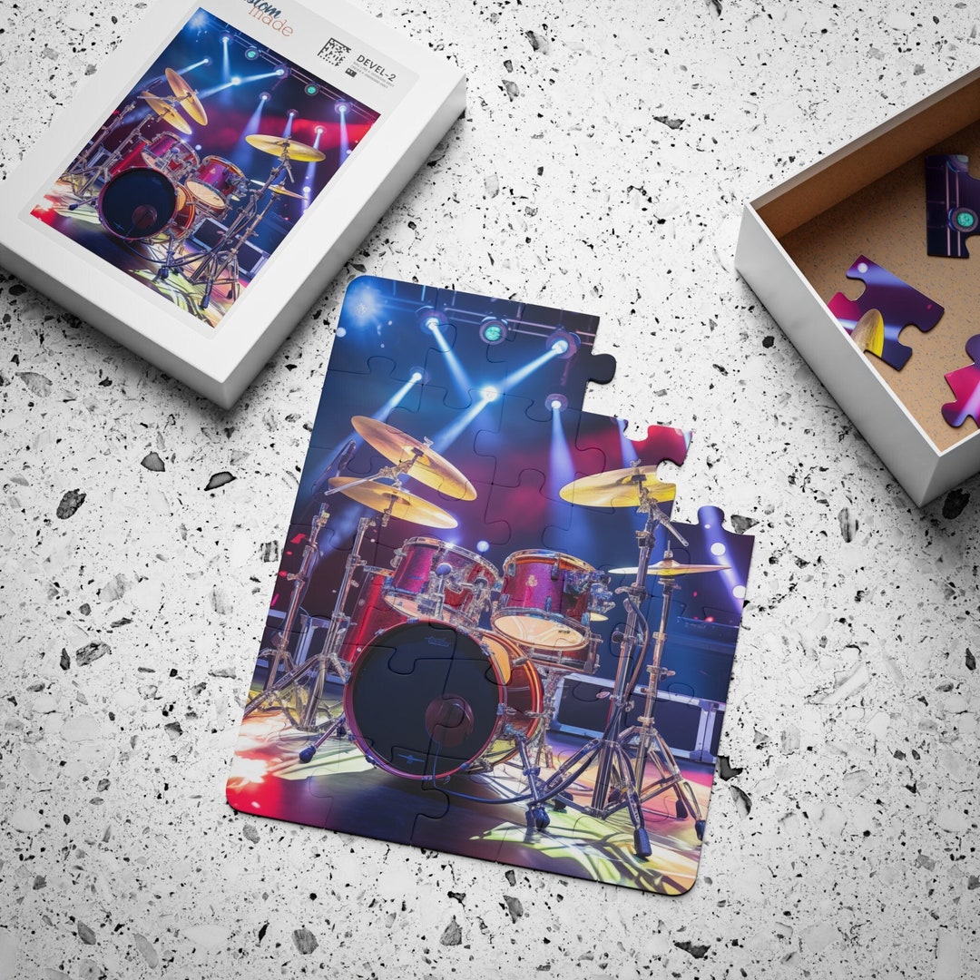 Drum Set Puzzle, Music Puzzle Kids, Games for Kids, Toys for Toddlers ...