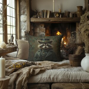 Saint Patricks Day William Morris Inspired Irish Raccoon Floral Faux ...