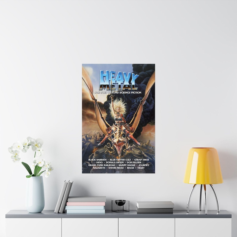 Taarna Heavy Metal Movie Poster: 1980s Sci-fi Fantasy Satin Print - Etsy