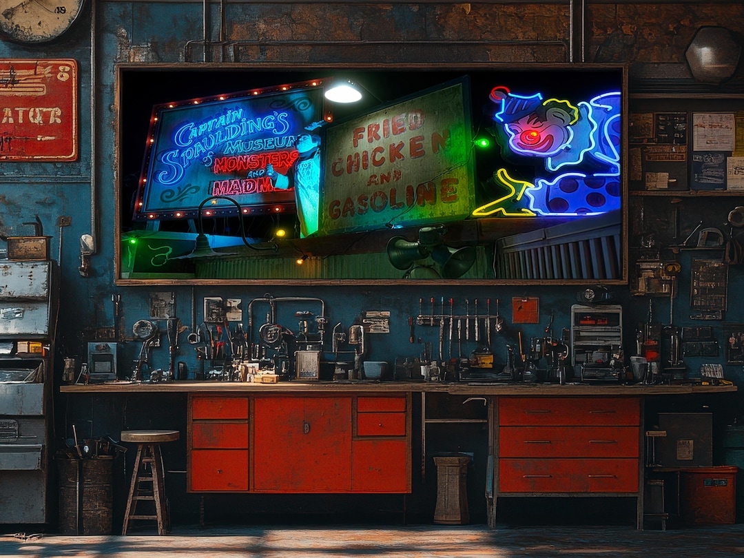 Captain Spaulding's Museum Satin Poster: House of 1000 Corpses ...