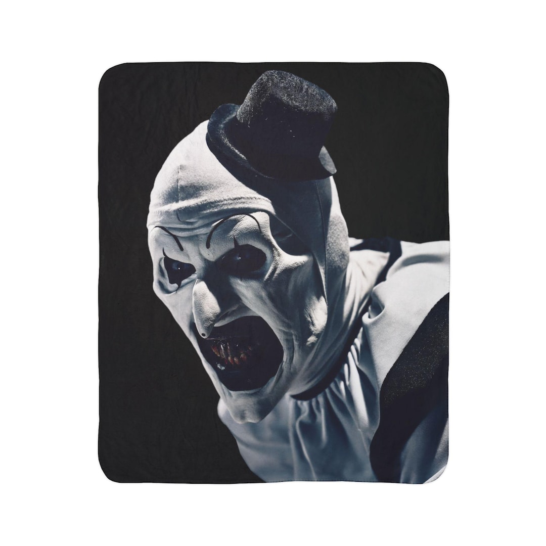 Art the Clown Soft Fleece Sherpa Terrifier Horror Movie Snuggle Blanket ...