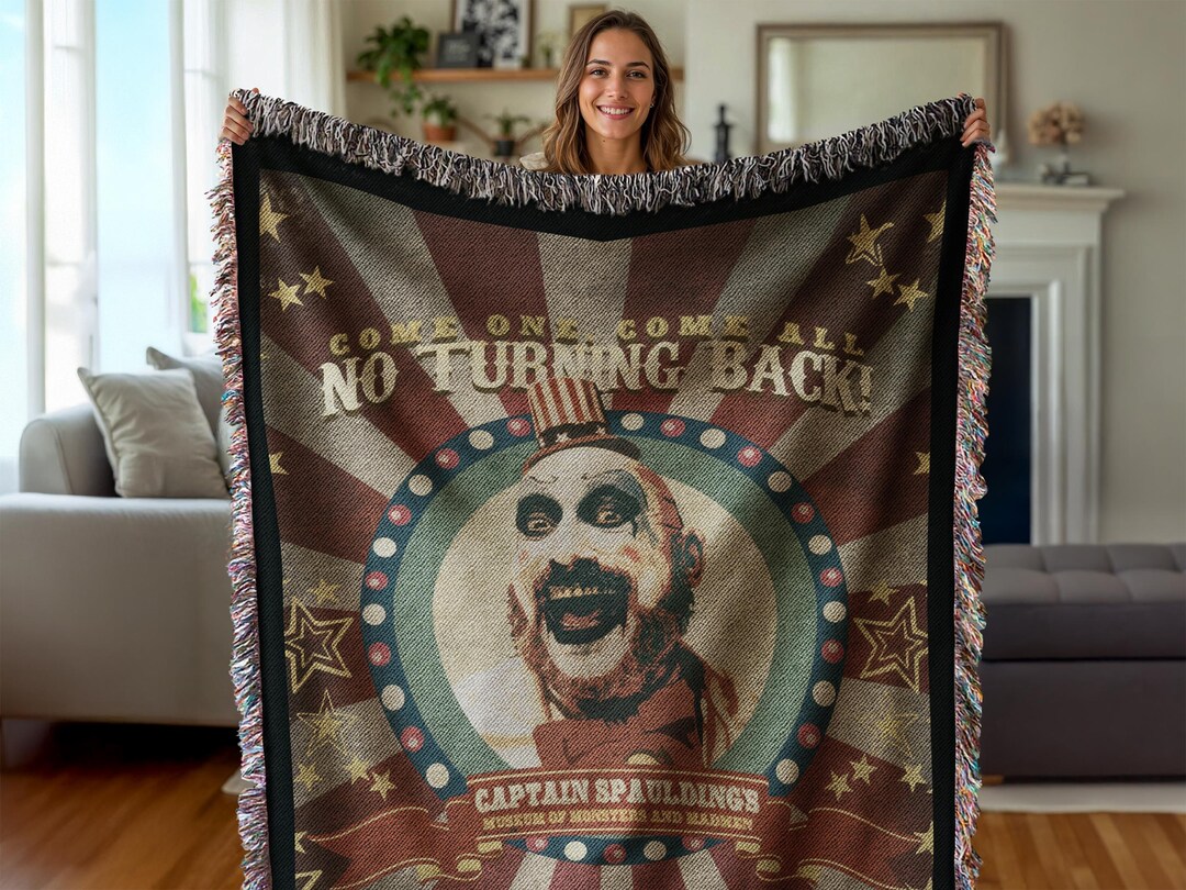 Captain Spaulding Museum of Monsters & Madmen Woven Tapestry Blanket - Etsy