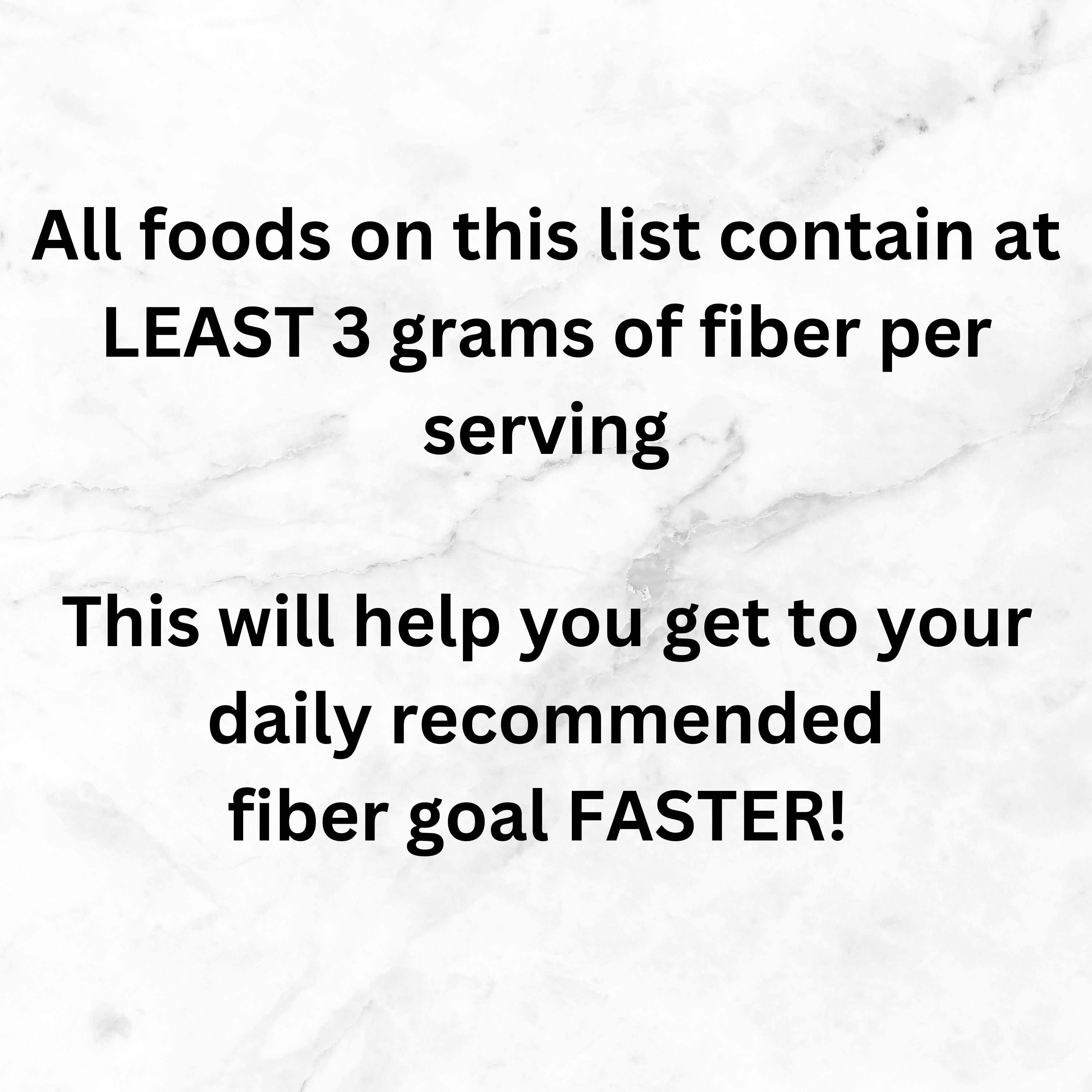 High Fiber Food List High Fiber Foods Grocery List Printable Pdf High Fiber Food List Sources