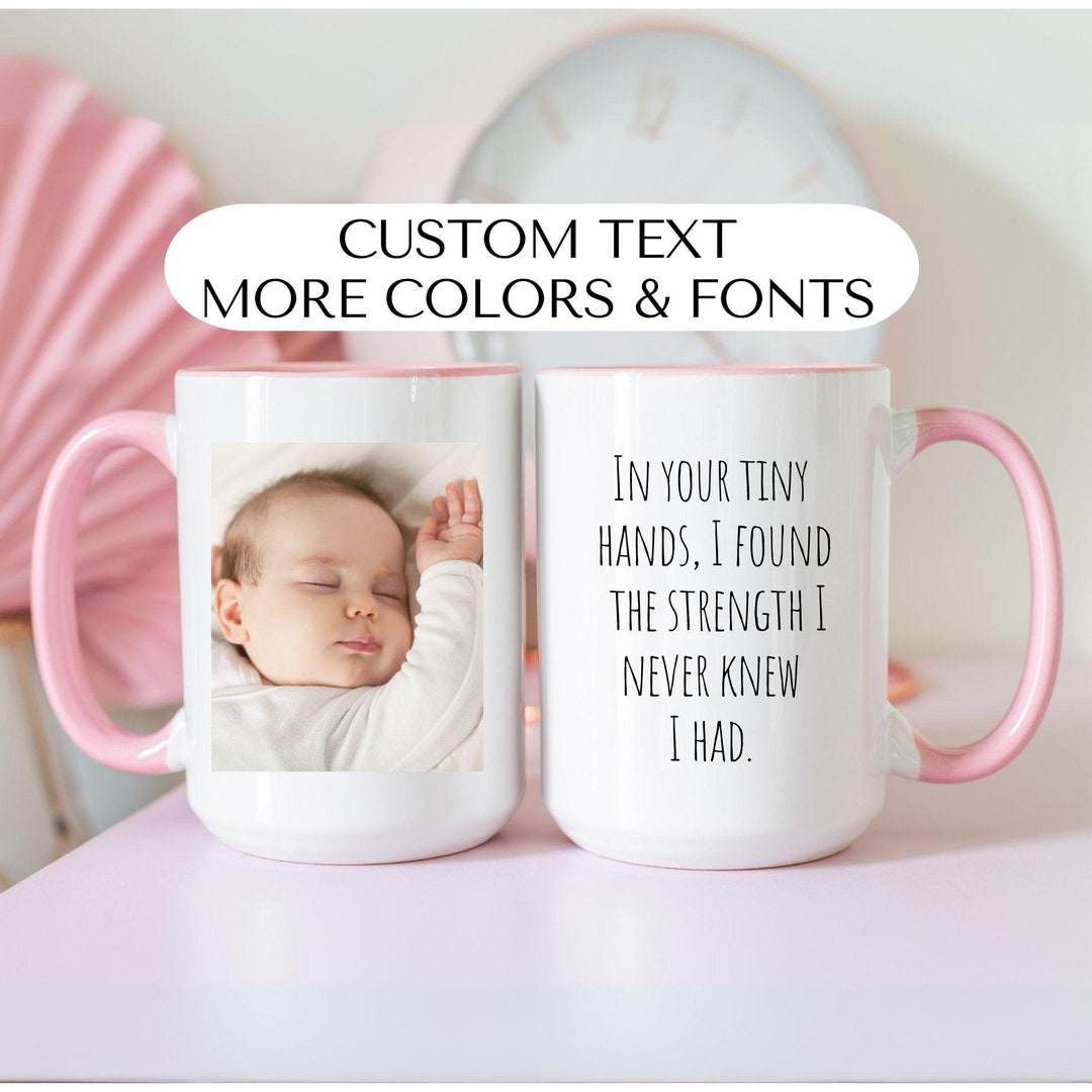 Jumbo Mug Custom Picture Mug Baby Photo Mug, Extra Large Custom Text ...