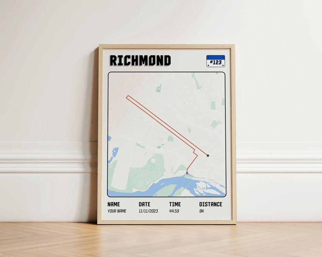 Richmond 8k Custom Race Poster - Etsy