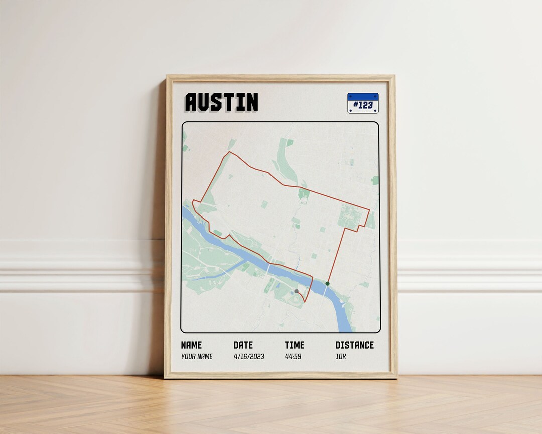 Cap 10K Custom Race Poster | Personalized Gift for Runners - Etsy