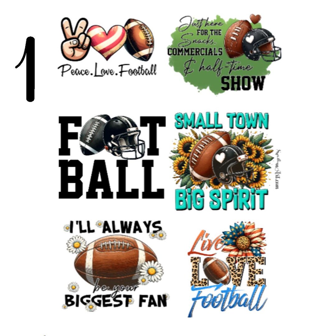 Sticker Sheet Football Themed for Bullet Journaling, Planners ...