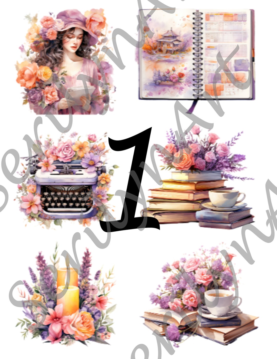 Sticker Sheet Journaling Themed for Bullet Journal, Planners, Mixed ...