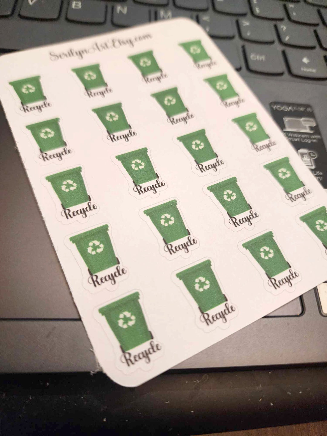 Sticker Sheet Recycle Script/icons for Bullet Journals and Planners - Etsy