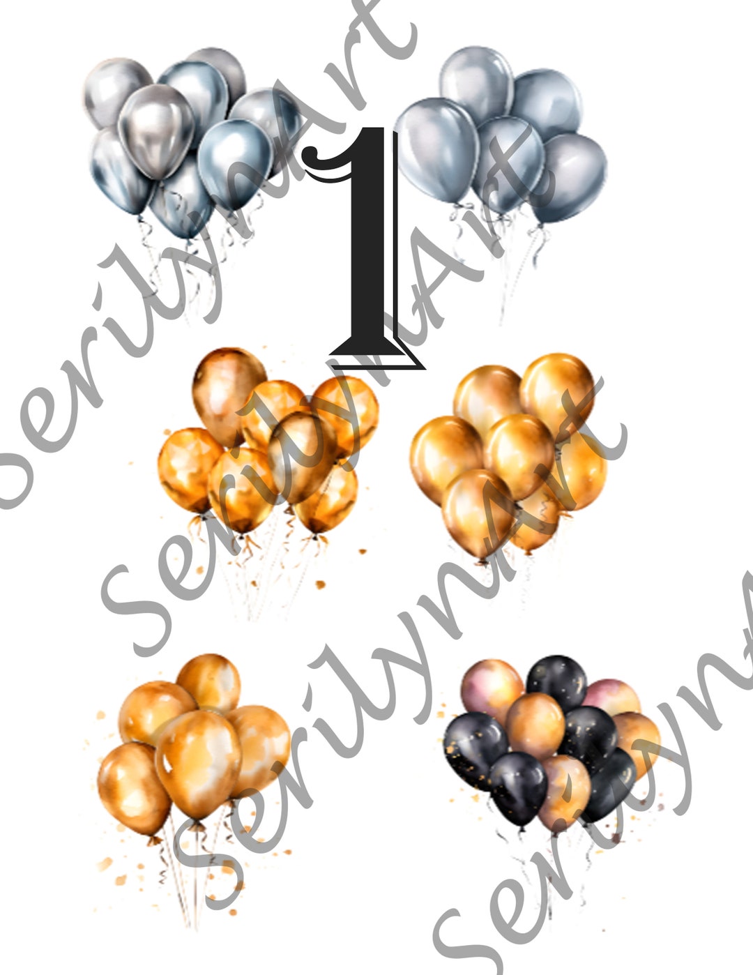 Sticker Sheet Balloons for Planners, Bullet Journals, Scrapbooking ...