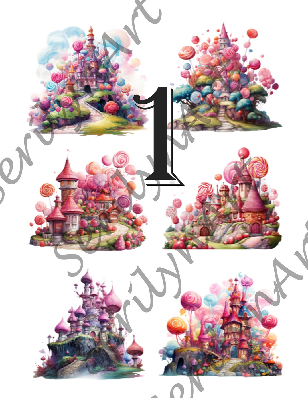 Sticker Sheet Candy Land Themed for Bullet Journal, Scrapbooking ...