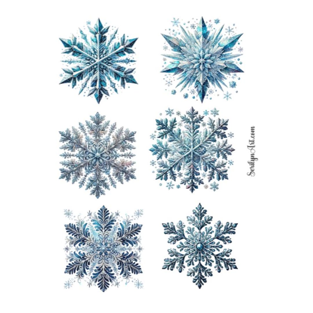 Sticker Sheet Ice Crystals Themed for Bullet Journal, Scrapbooking ...