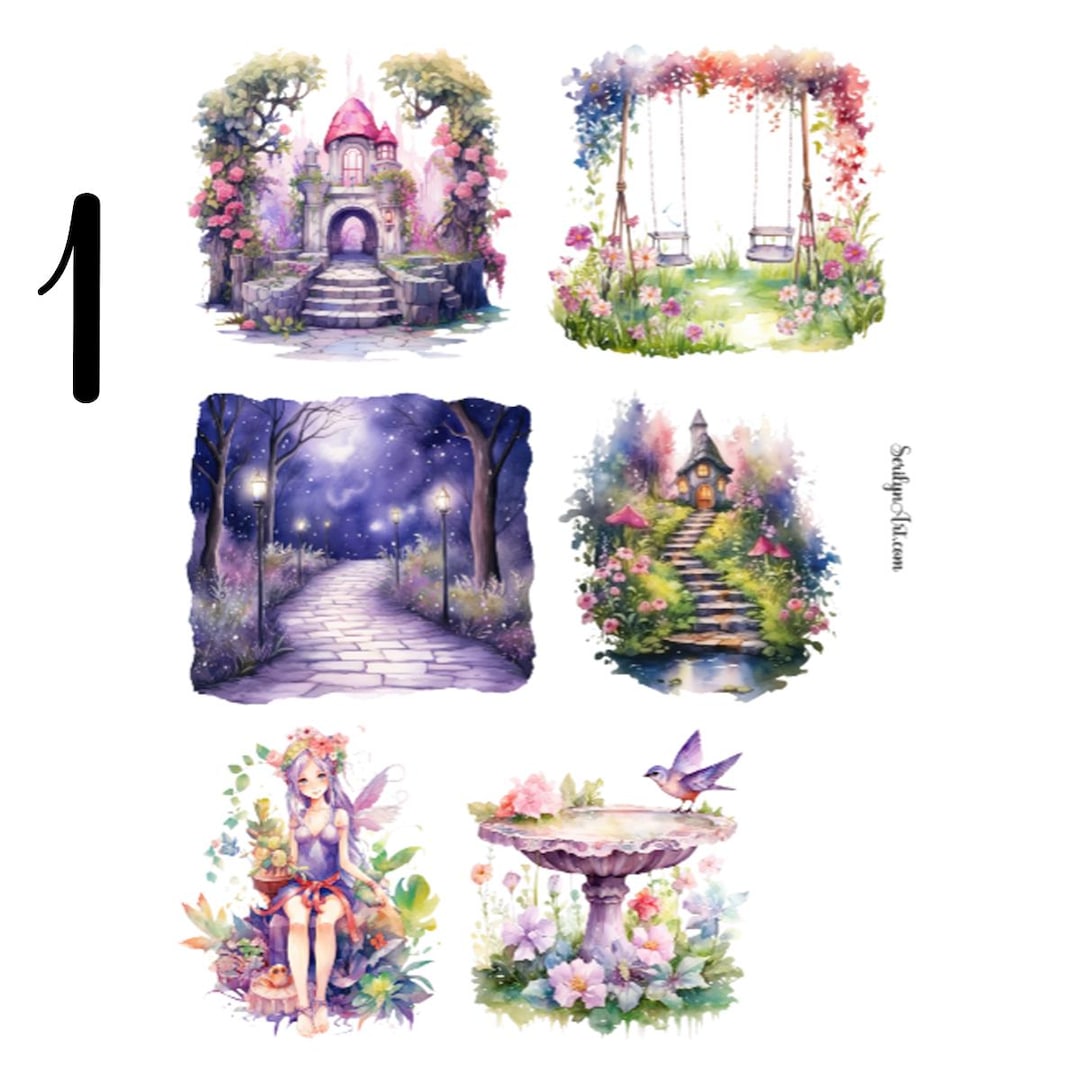Sticker Sheet Magical Gardens Themed Stickers for Bullet Journal ...