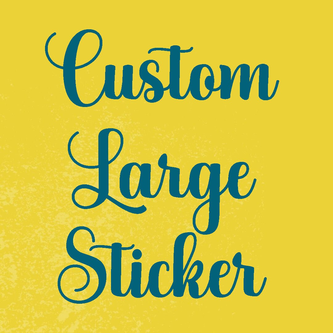 Full Sheet Custom Large Sticker for Junk Journal, Bullet Journal ...