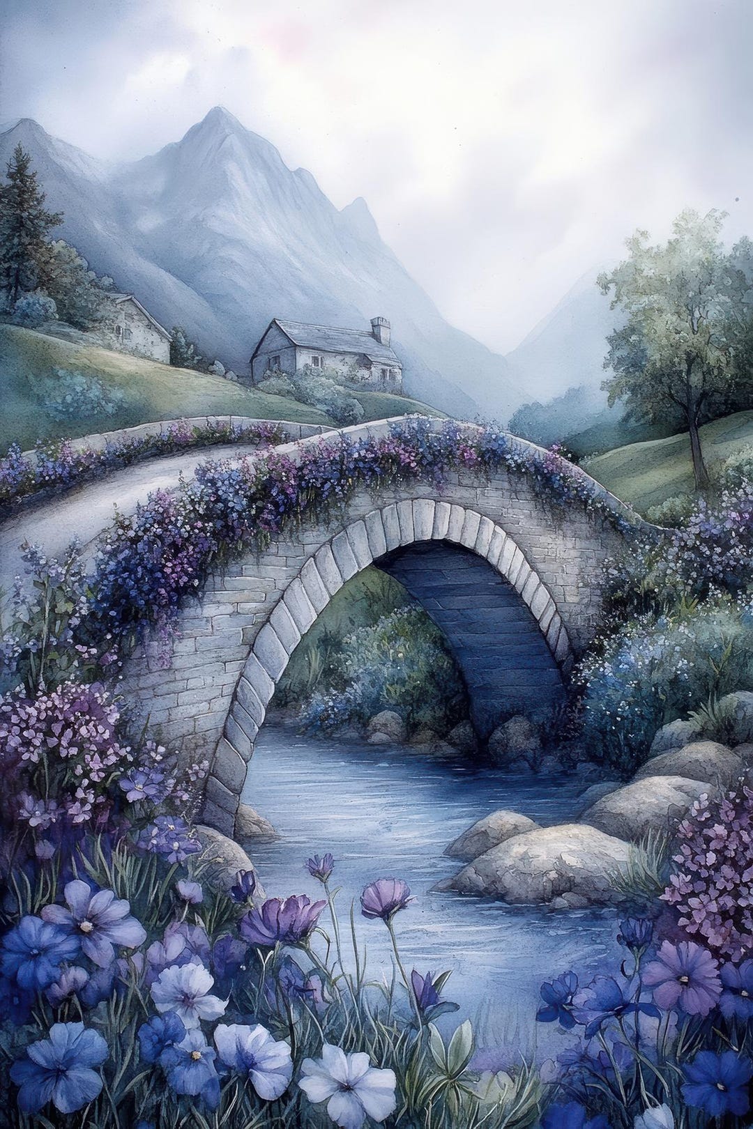 Blue Forest Fairy 1 Dashboard Stickers for Junk Journal, Bullet Journal ...