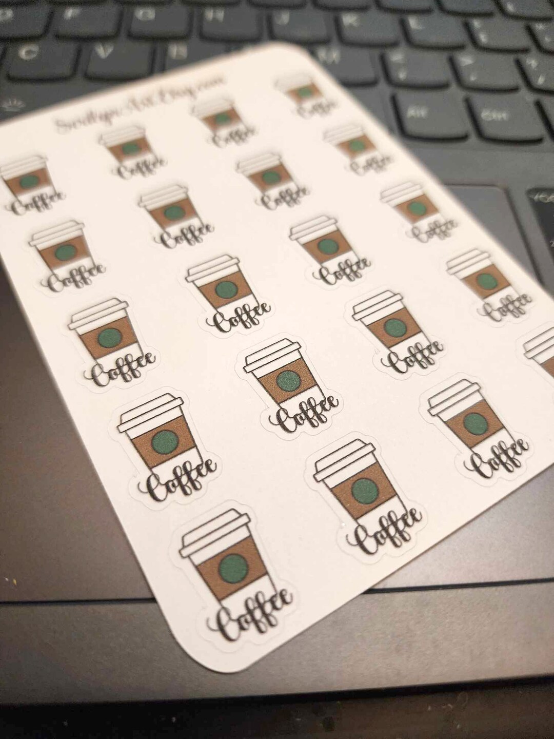 Sticker Sheet Coffee Scripts/icons for Bullet Journals and Planners - Etsy