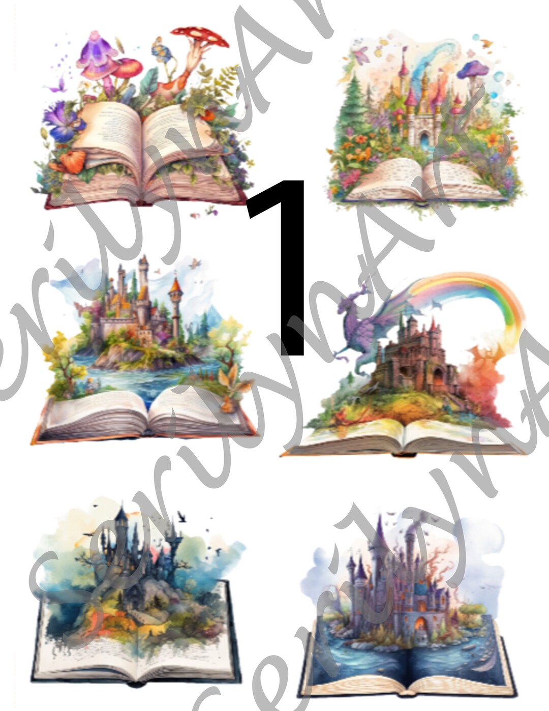 Sticker Sheet Storybook Themed for Bullet Journals, Planners, Reading ...