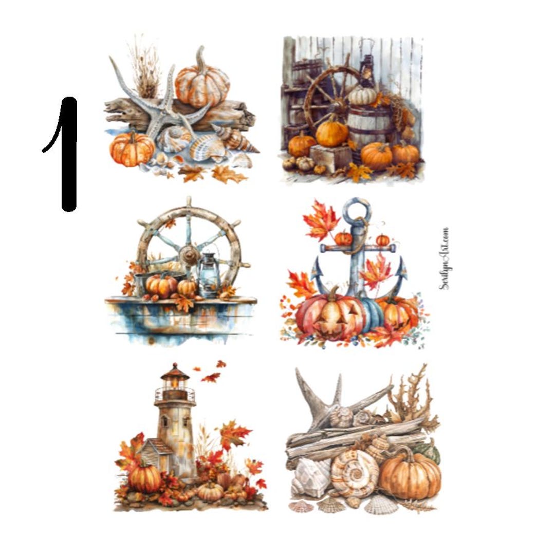 Sticker Sheet Nautical Autumn Themed for Bullet Journal, Scrapbooking ...