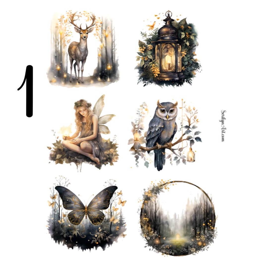 Sticker Sheet Enchanted Themed for Bullet Journal, Scrapbooking ...