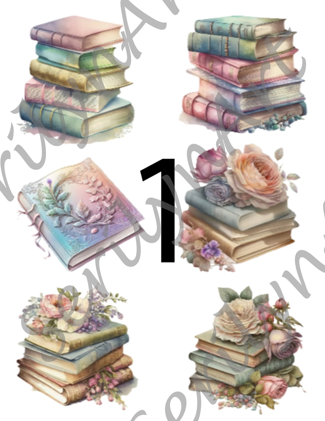 Sticker Sheet Pastel Book Themed for Reading Journal, Bullet Journal ...