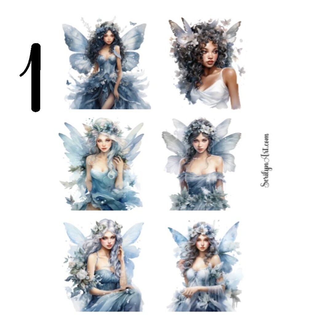 Sticker Sheet Winter Fairies for Bullet Journaling, Planners ...