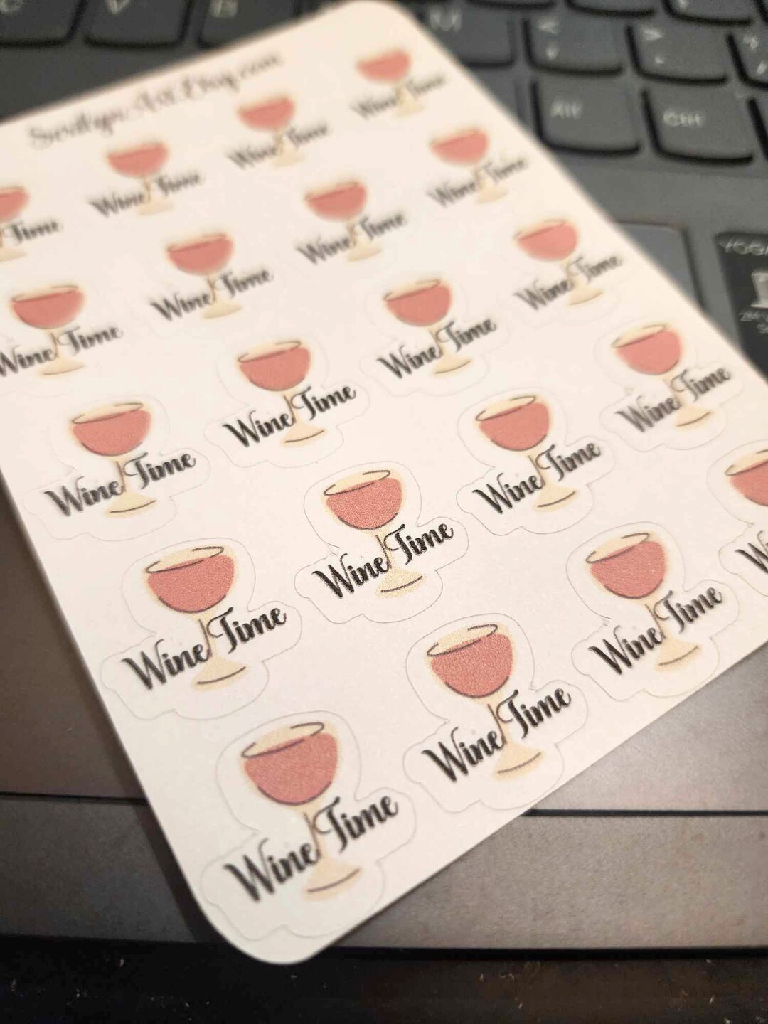 Sticker Sheet Wine Time Scripts/icons for Bullet Journals and Planners ...