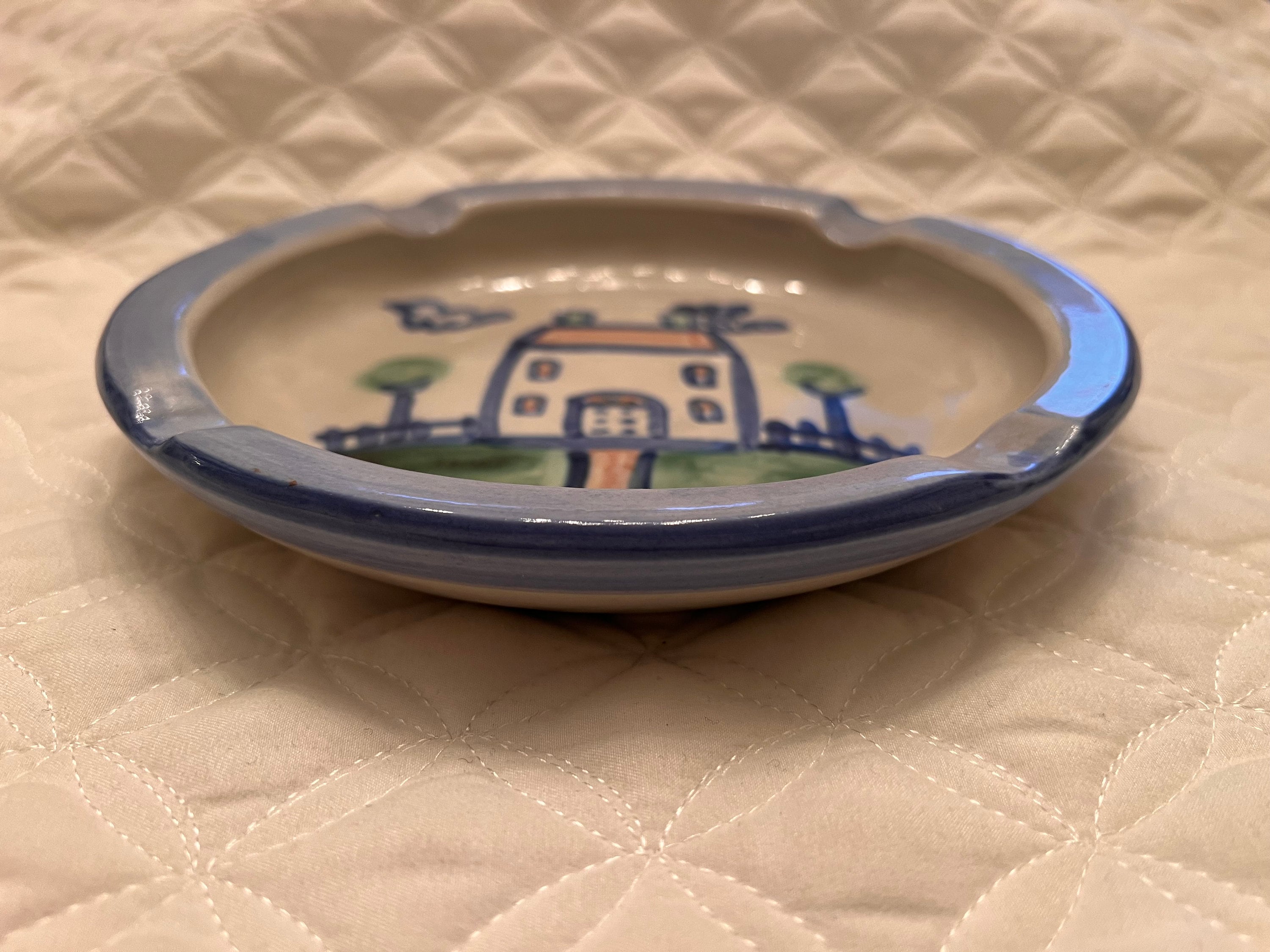 Vintage M.A. Hadley Pottery Large Ashtray house - Etsy