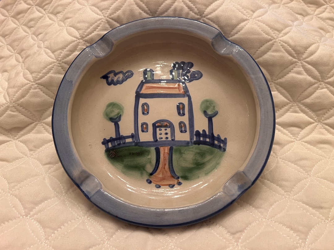 Vintage M.A. Hadley Pottery Large Ashtray "house" - Etsy