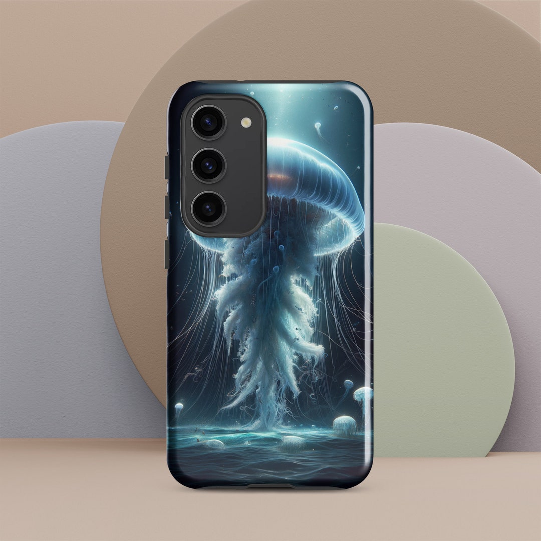 Enchanted Ocean Giant Jellyfish Cell Phone Case Fantasy Art - Etsy