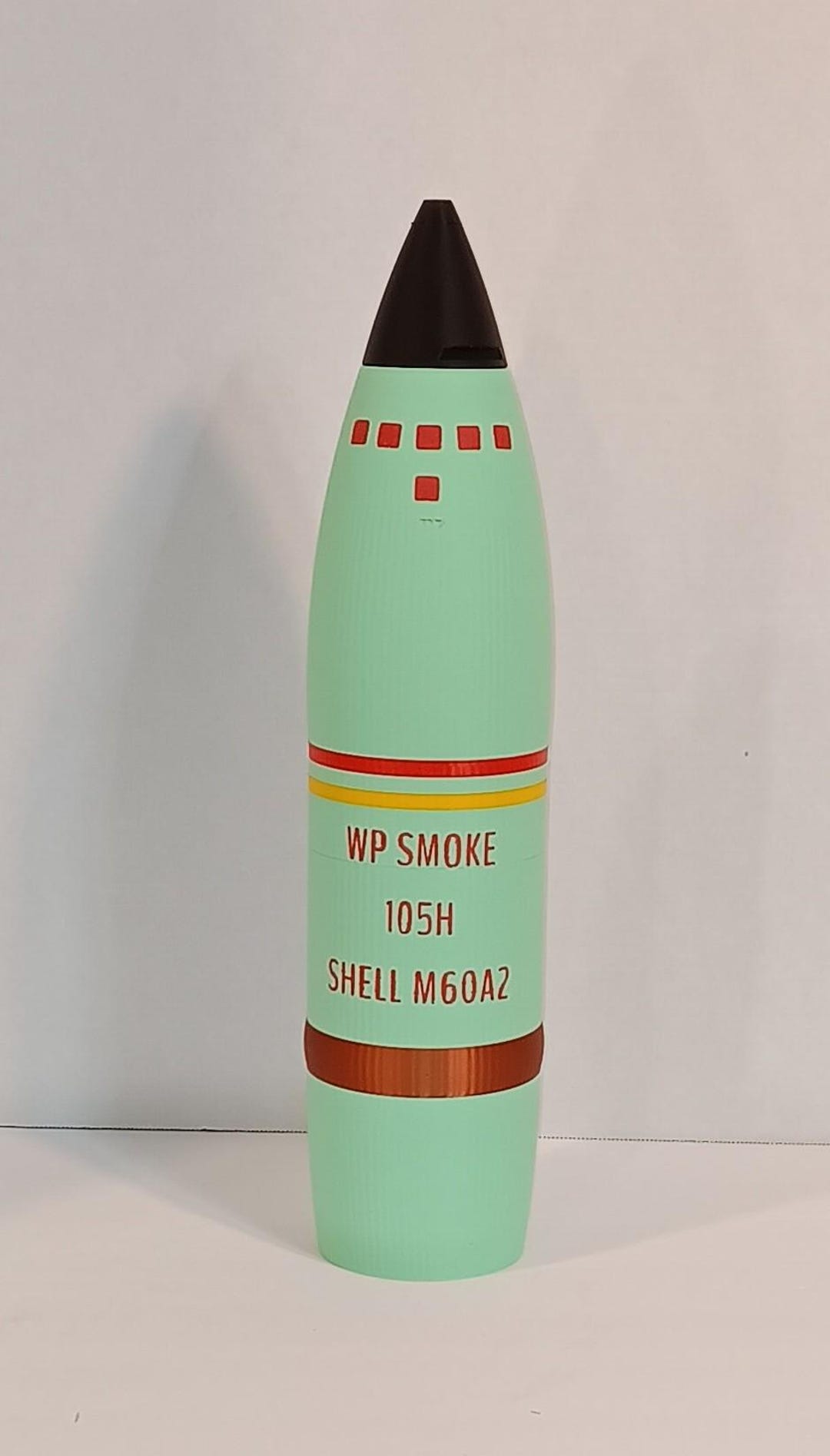 3D Printed willie Pete WP 105mm Artillery Round Shell Howitzer Full ...