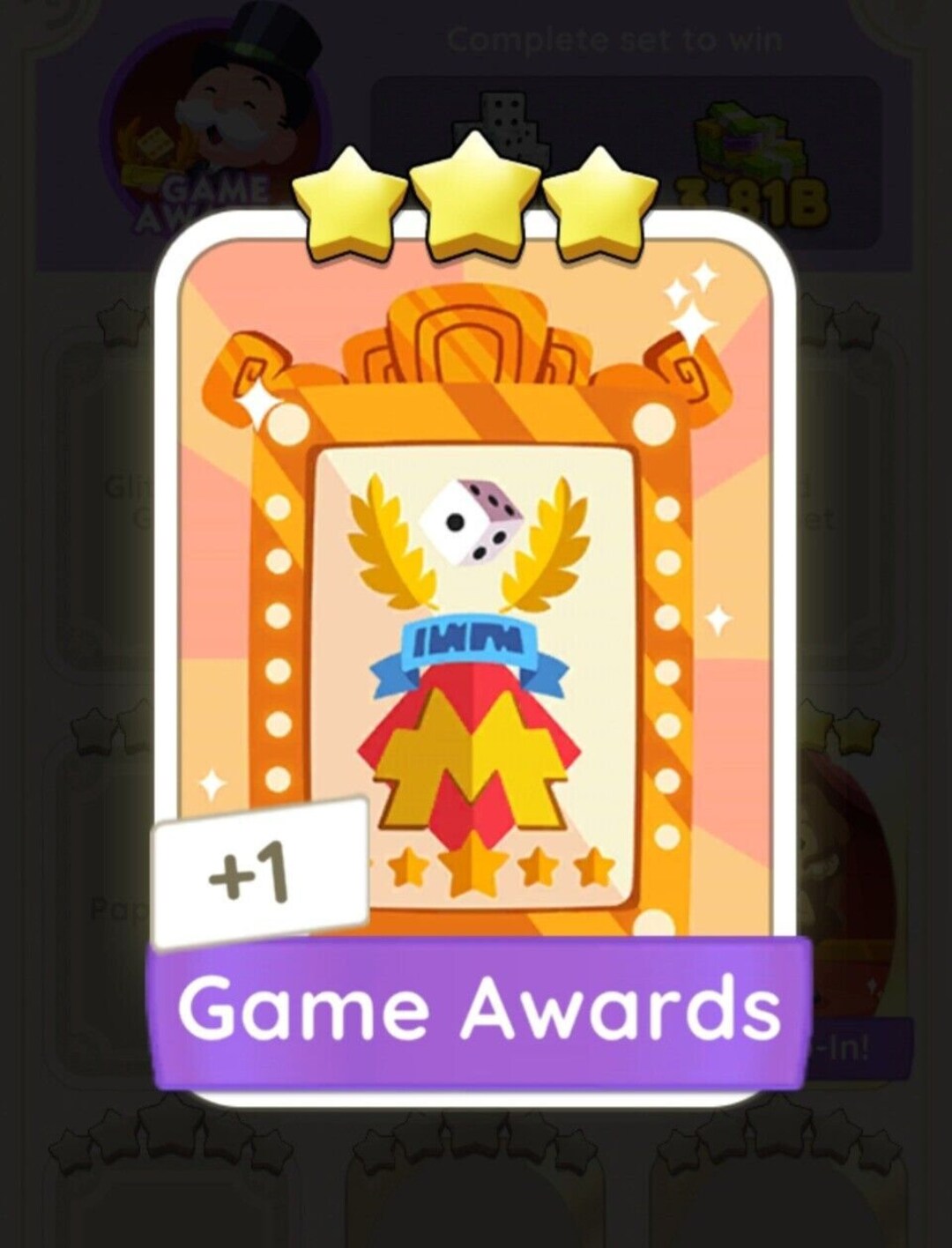 Monopoly Go Game Awards - Etsy