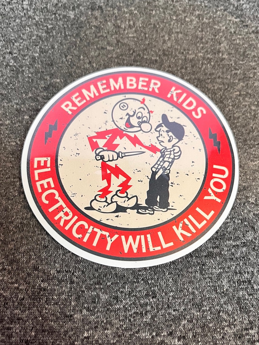 Electric Shock Warning Sticker - Etsy