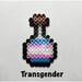 Pride Perler Bead Potion Bottle Keychain or Magnet - Etsy