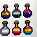 Pride Perler Bead Potion Bottle Keychain or Magnet - Etsy