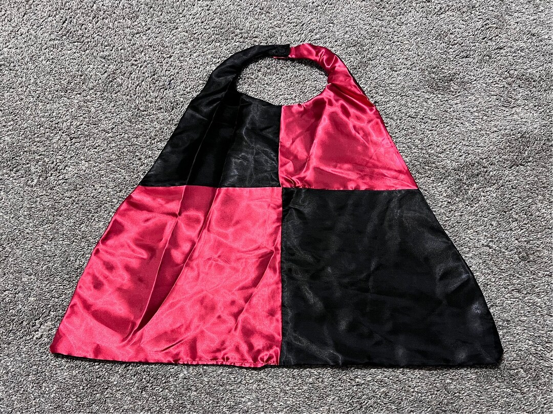 Red and Black Plain Cape - Etsy