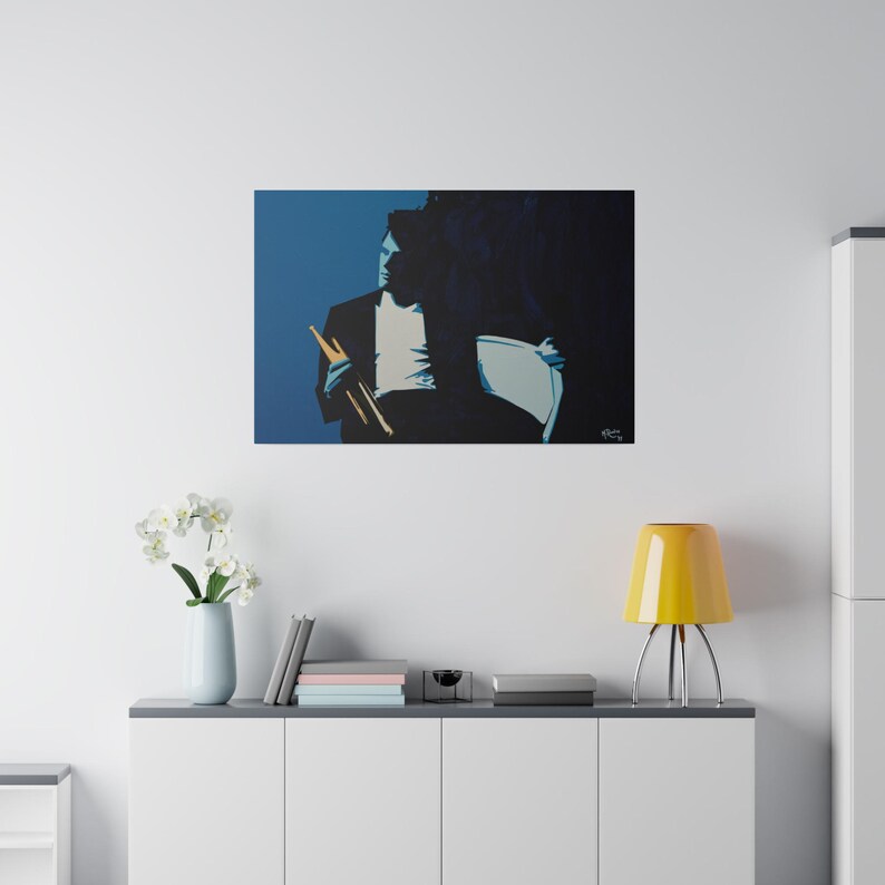 Portrait of Chet Baker, Canvas Print Wall Art, Reproduced From an ...