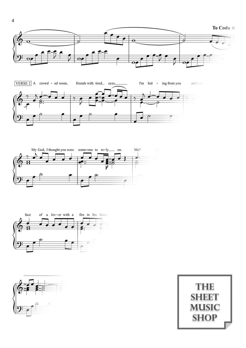 Wham! - Last Christmas: Piano Sheet Music (digital Download) - Etsy