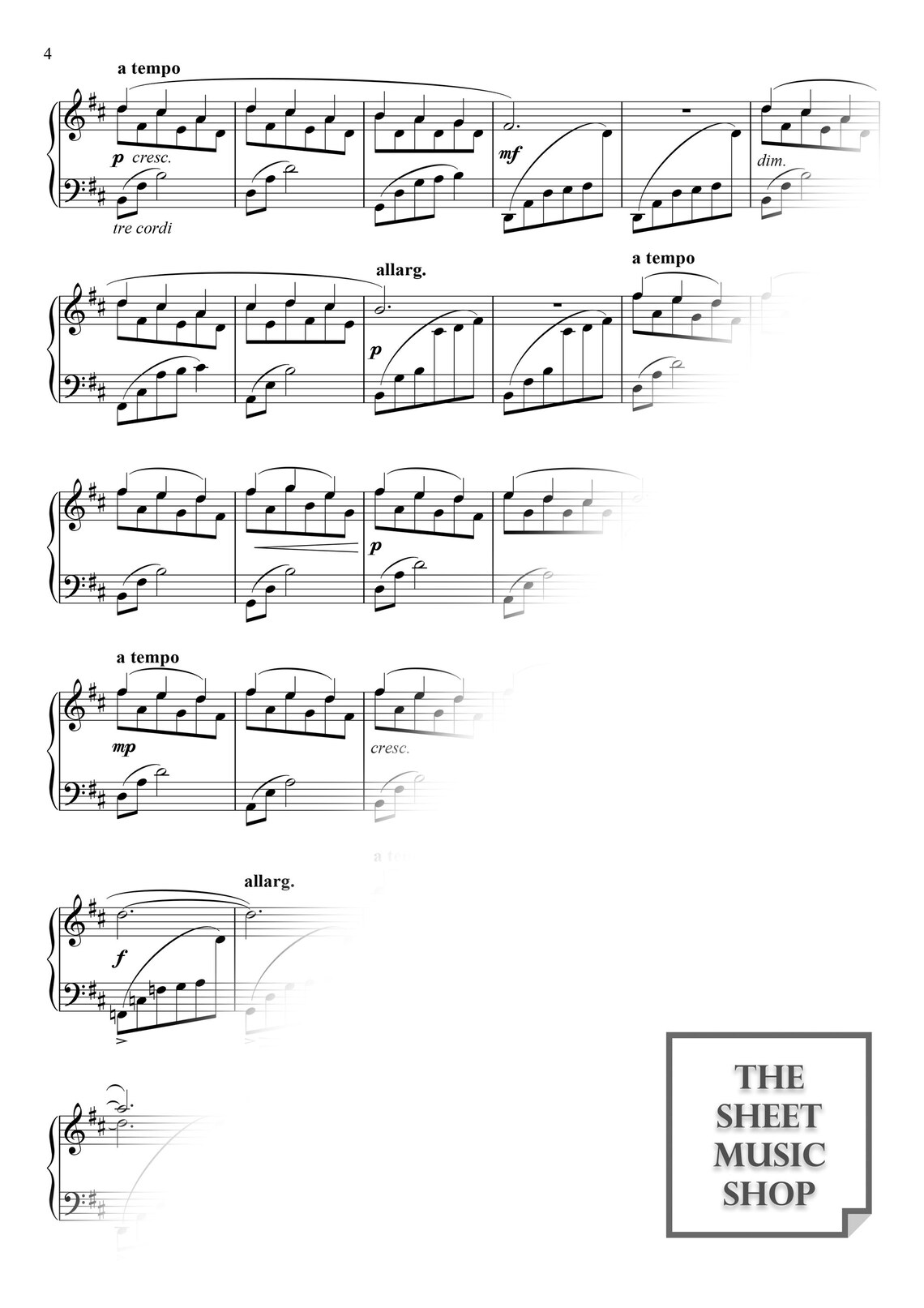 Le Onde by Ludovico Einaudi, Sheet Music for Piano Solo, Intermediate ...