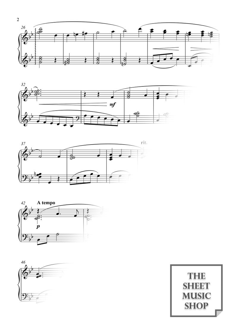 It Came Upon the Midnight Clear, Sheet Music Arranged for Piano by Mike ...